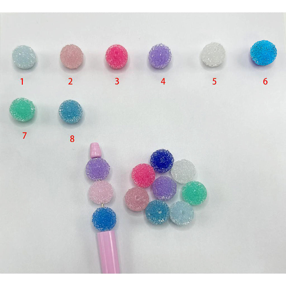 Hard Sugar Beads in Jelly Colors Acrylic Beads Clear Rhinestones 16mm ...
