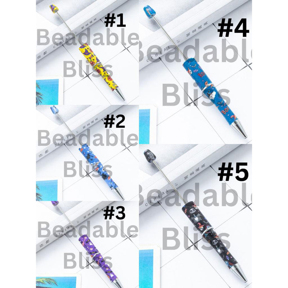 Halloween Ghost Horror Pumpkin Bat Spider Beadable Pen – Beadable Bliss