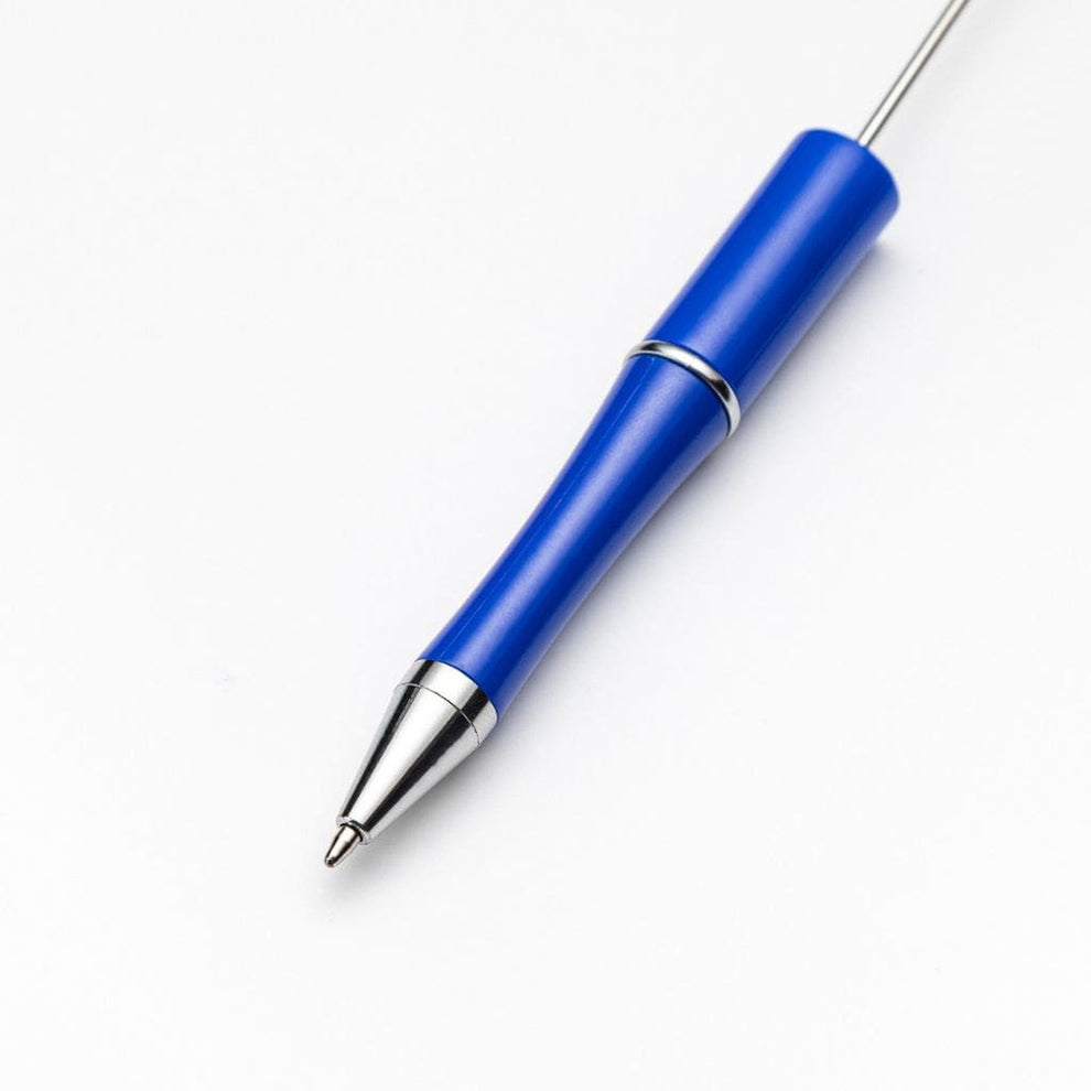 New Style DIY Beadable Plastic Pens with Spinning Back Badge Reels, 19 ...