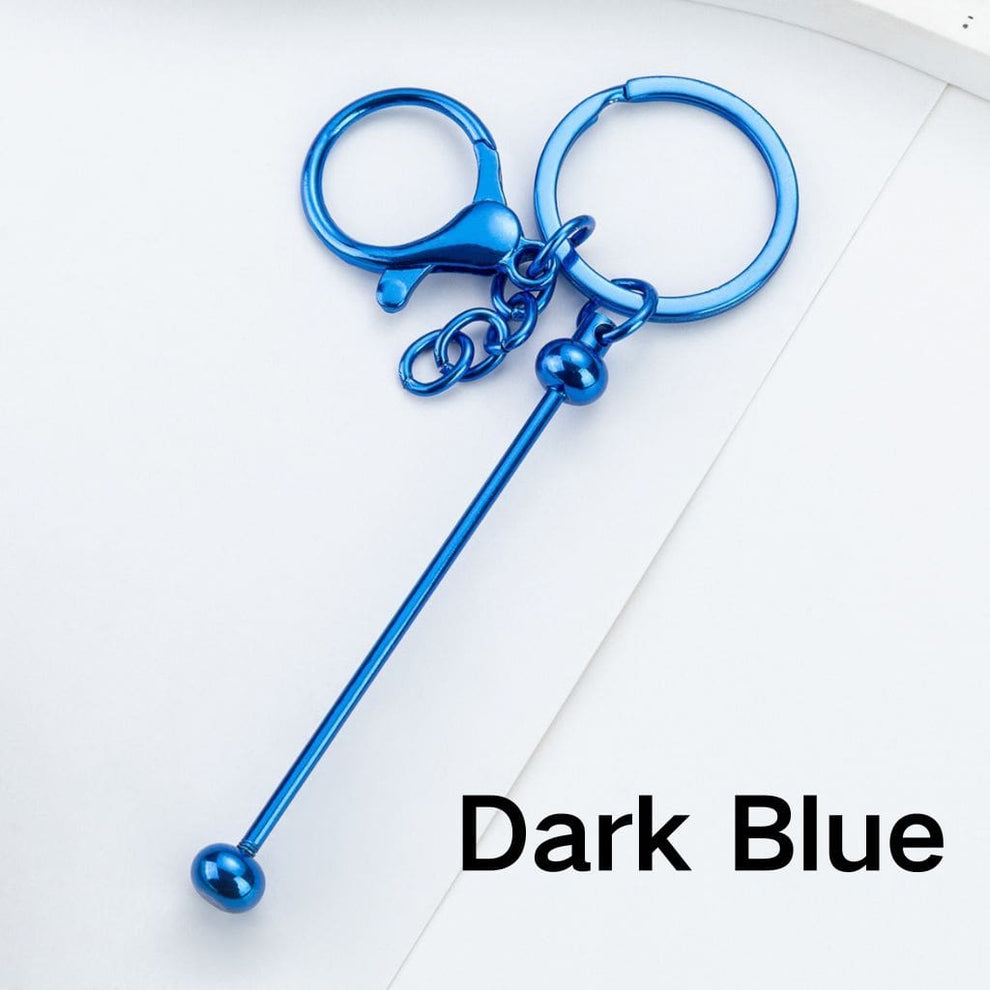 UV Coating Beadable Metal Keychain with Bar and Lobster Clasp, 148MM ...