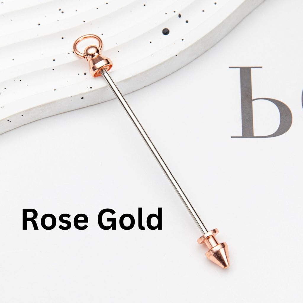 Beadable Keychains with Bar II Bullet Head DIY Metal Beadable Bar for ...