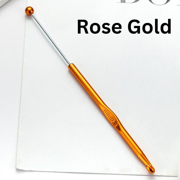 Beading Needle, Beadable Metal Crochet Needle for DIY, Beaded Knitting ...
