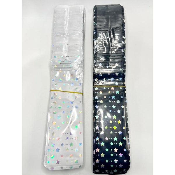 Star & Moon & Heart Resealable Ziplock Bags with Non Woven Fabric Back ...