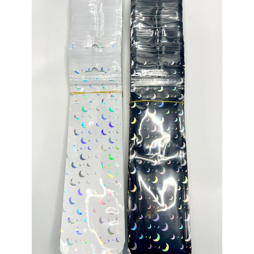 Star & Moon & Heart Resealable Ziplock Bags with Non Woven Fabric Back ...