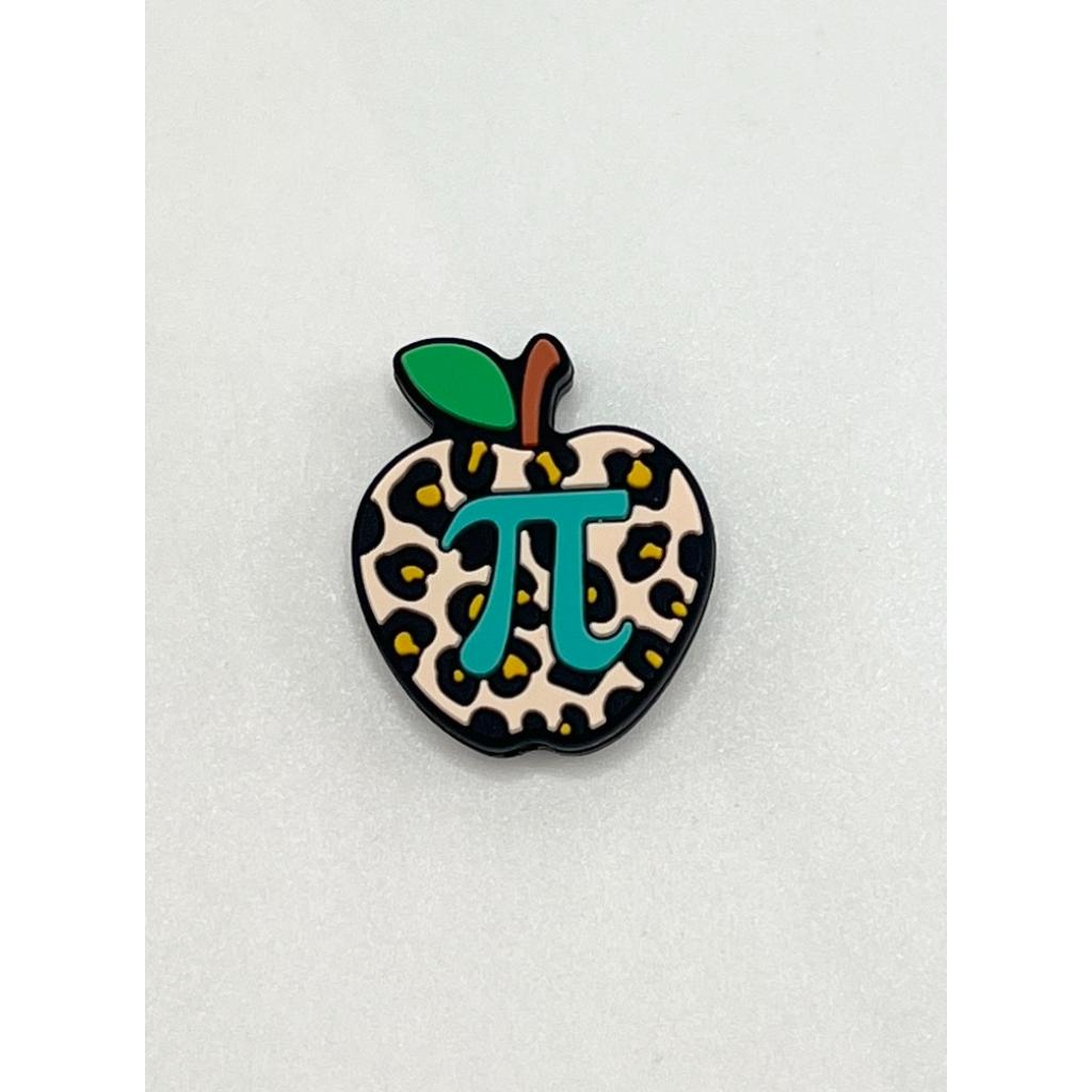 Teacher Leopard Apple with π Silicone Focal Beads – Beadable Bliss