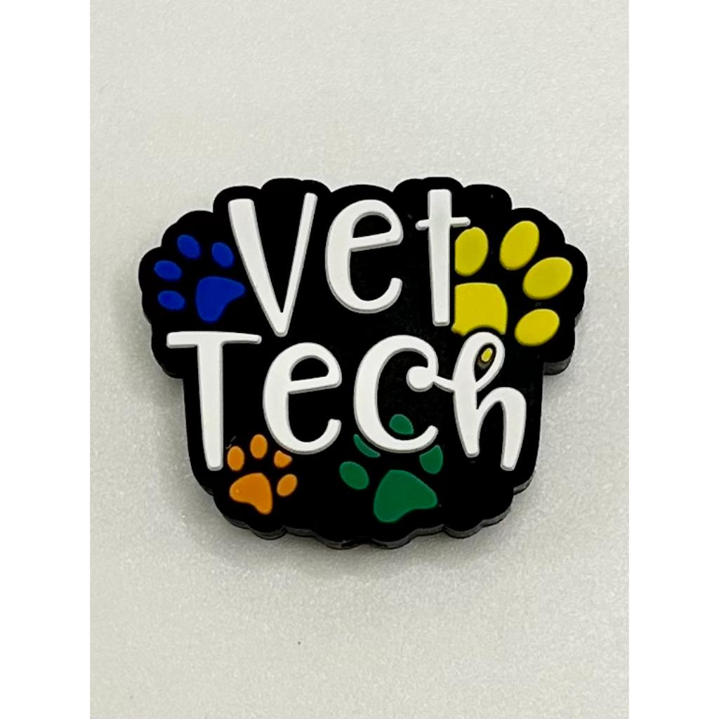 Vet Tech Cat Dog Paw Silicone Focal Beads – Beadable Bliss