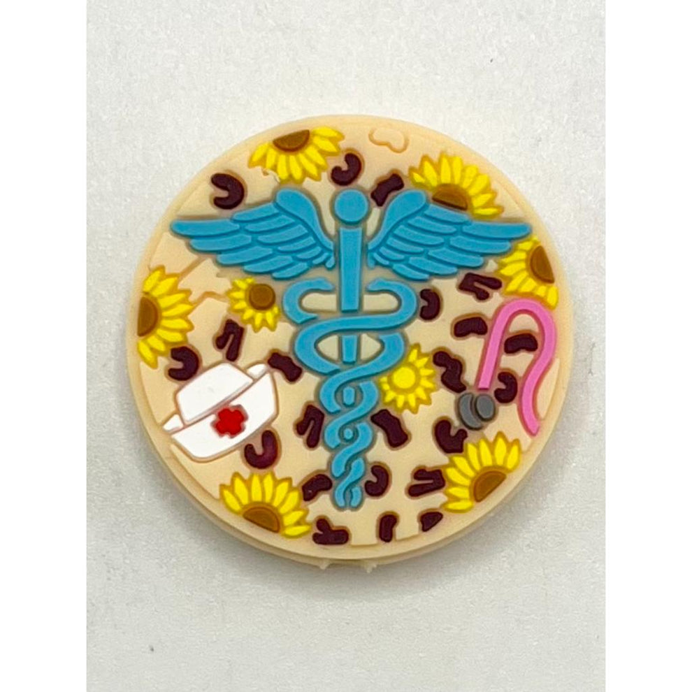 Doctor Nurse Paramedic Snake of Life Stethoscope Sunflower Silicone Fo ...