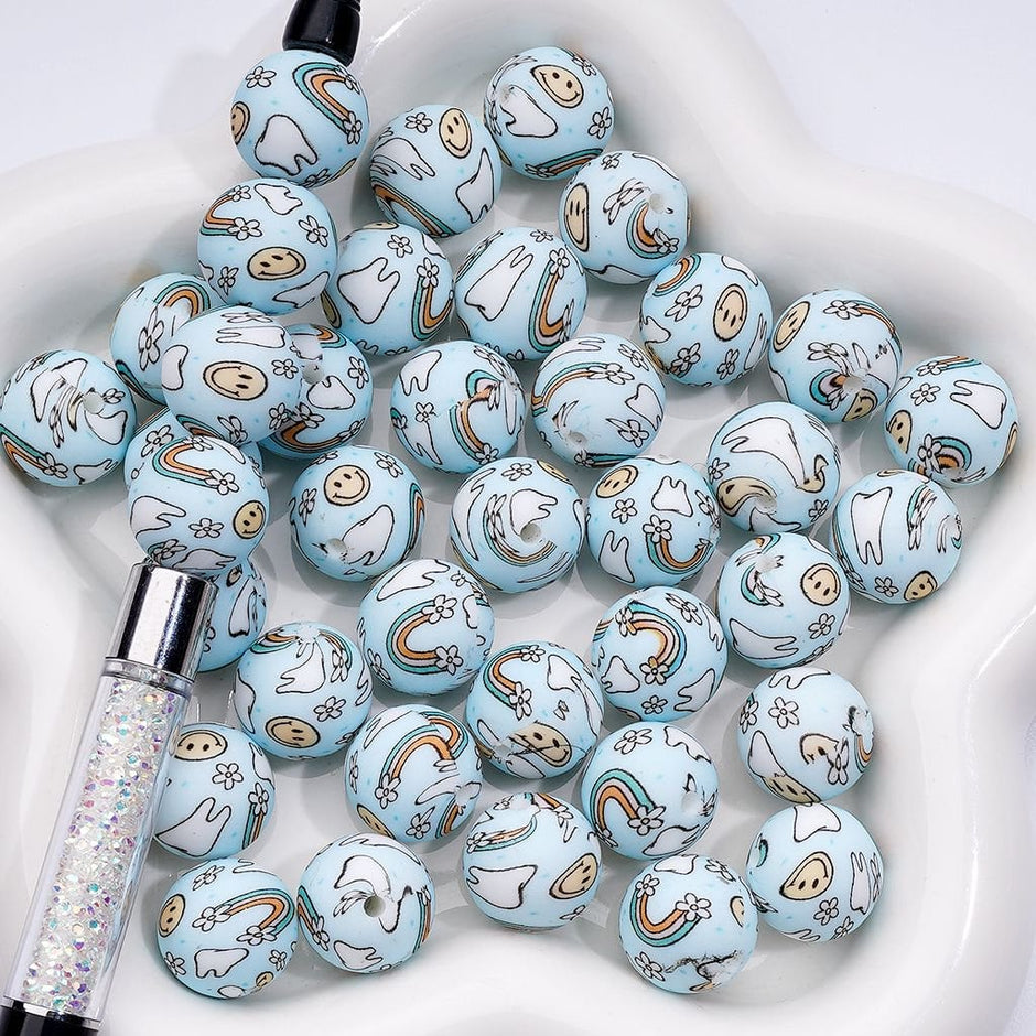 Printed Silicone Beads – Beadable Bliss