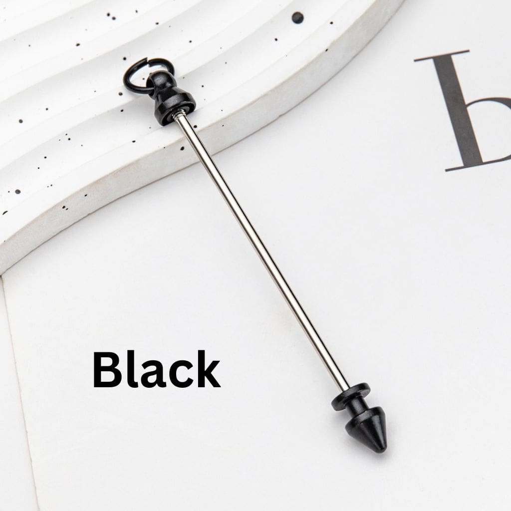 Beadable Keychains with Bar II Bullet Head DIY Metal Beadable Bar for ...