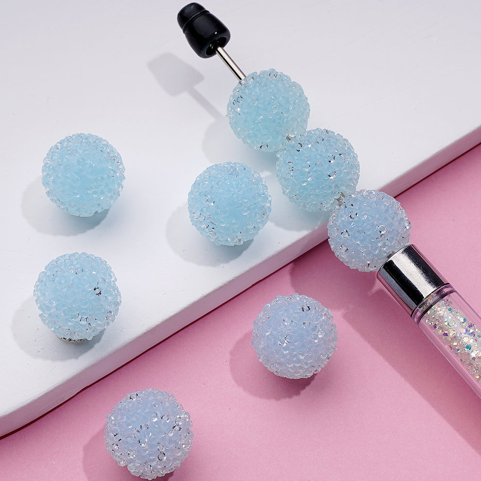 Hard Sugar Beads in Jelly Colors Acrylic Beads Clear Rhinestones 16mm ...