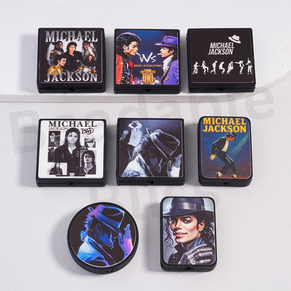 Silicone Focal Beads USA American Singer Series with Different Designs ...