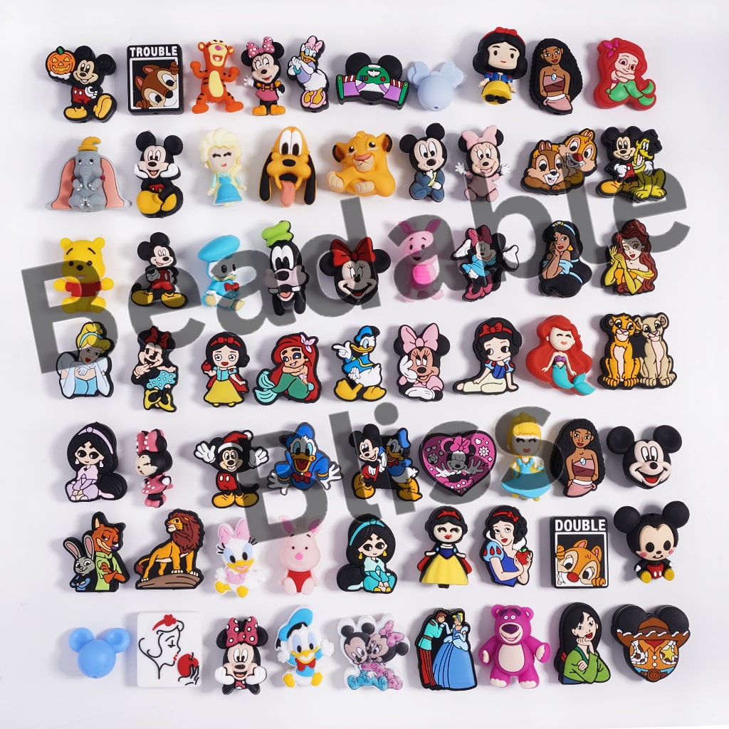 Silicone Focal Beads Cute Characters Series, Random Mix – Beadable Bliss