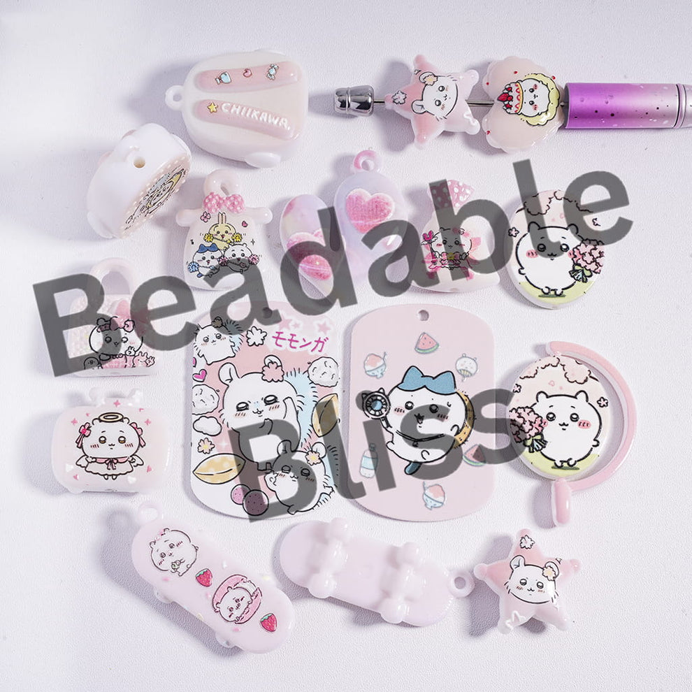 Acrylic Beads Pendant with Japanese Comic Character Series, Various Sh ...