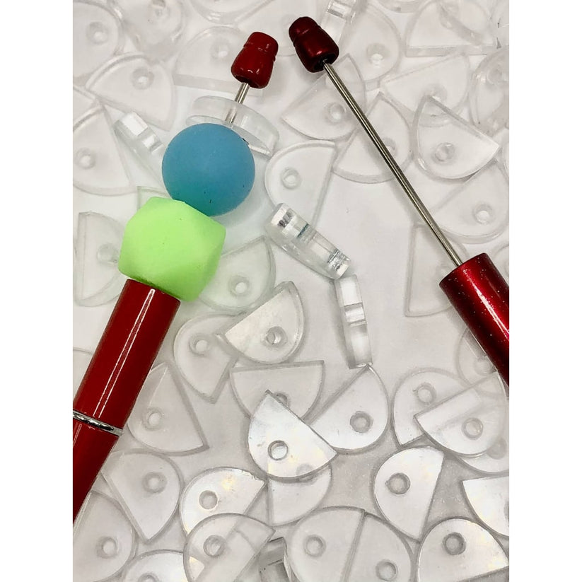 Clear Acrylic Attachment with Flat Back for Beadable Pens – Beadable Bliss