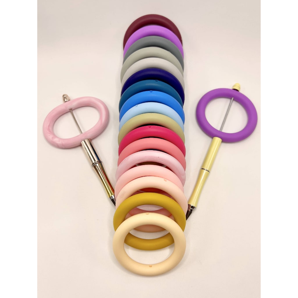 Soft Silicone Ring Frame Bead Circle Round Car Hanger Charm Loop 65mm ...