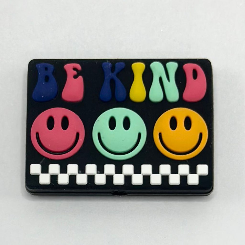 Be Kind Smiling Face Cute Emoji Kindness Silicone Focal Beads ...