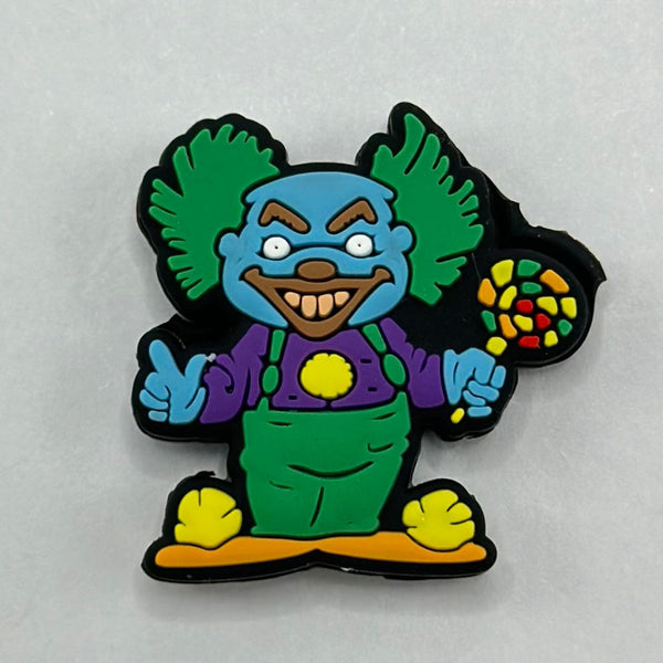 Green Goblin Clown Scary Halloween Lollipop Silicone Focal Beads ...