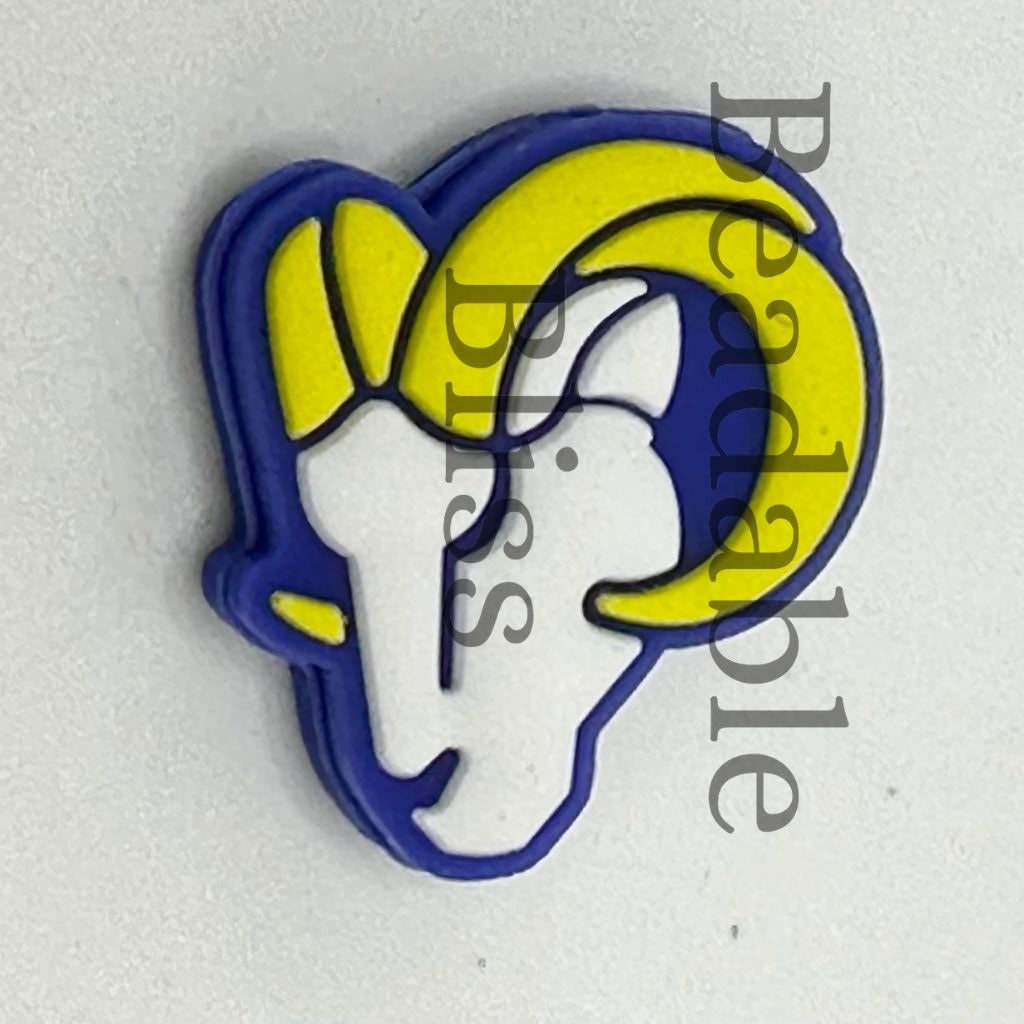 LA Goat Ram Football Match Game Silicone Focal Beads – Beadable Bliss
