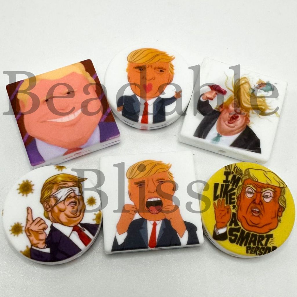 Tramp, President Button, Political Donald Election USA Silicone Focal ...