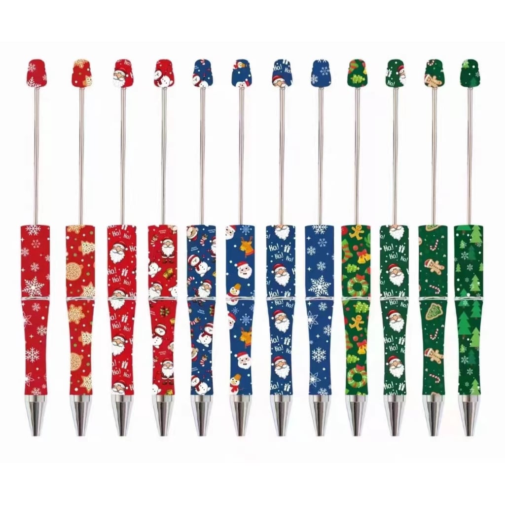 Christmas Printed Beadable Pens – Beadable Bliss