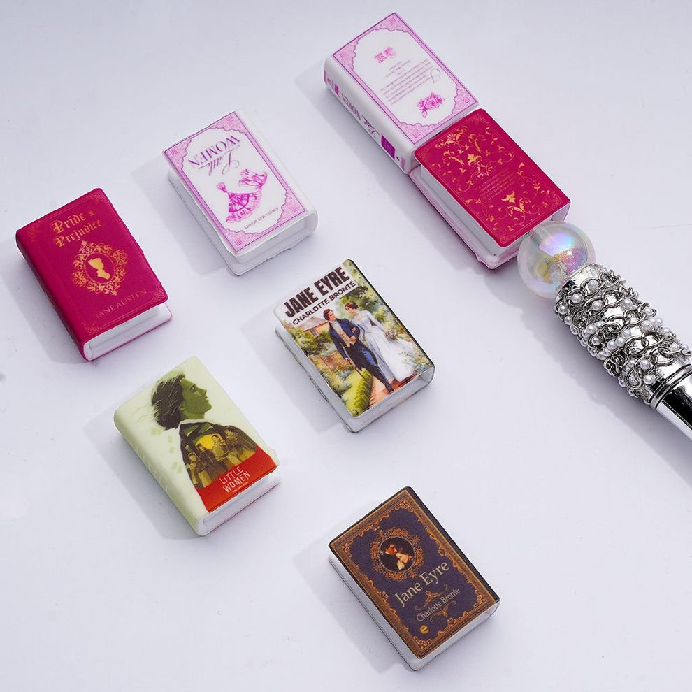 3D Adhesive Mould Books Jane Eyr Littel Wome Pride & Prejudic Silicone ...