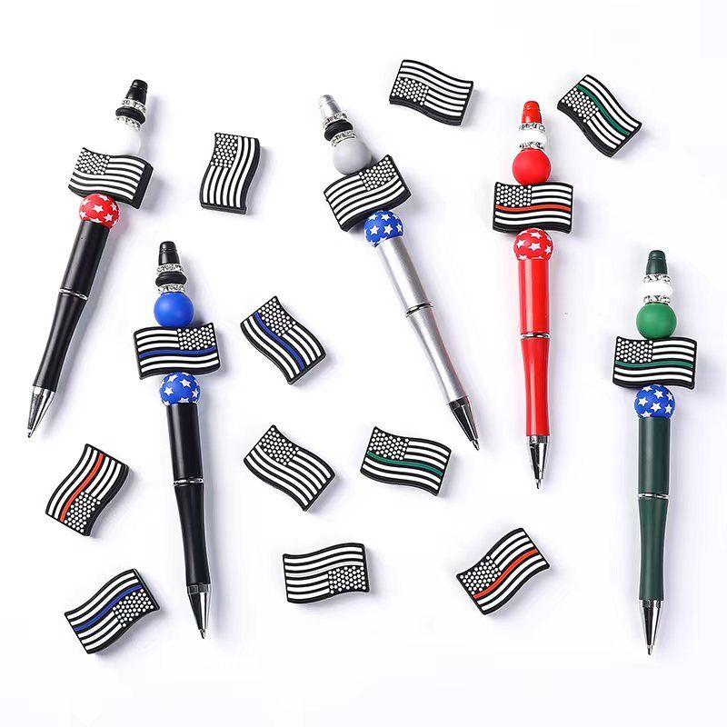 USA National State Flag Silicone Focal Beads – Beadable Bliss