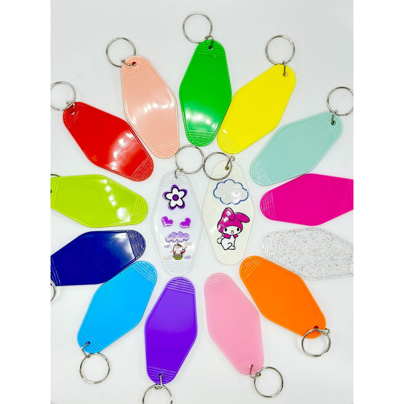 DIY Beadable Colorful Keychain for Wraps, 90*45MM, Please Read the Des ...
